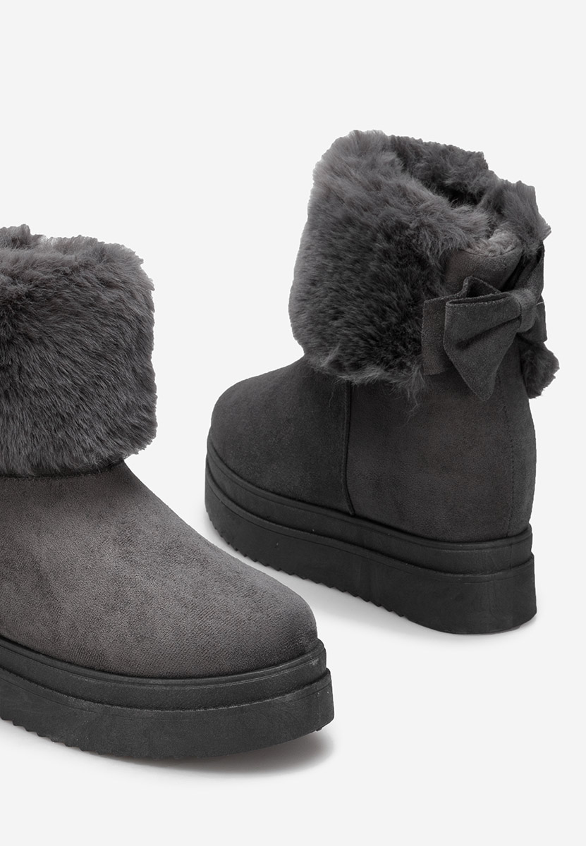 Cizme tip ugg gri Michi