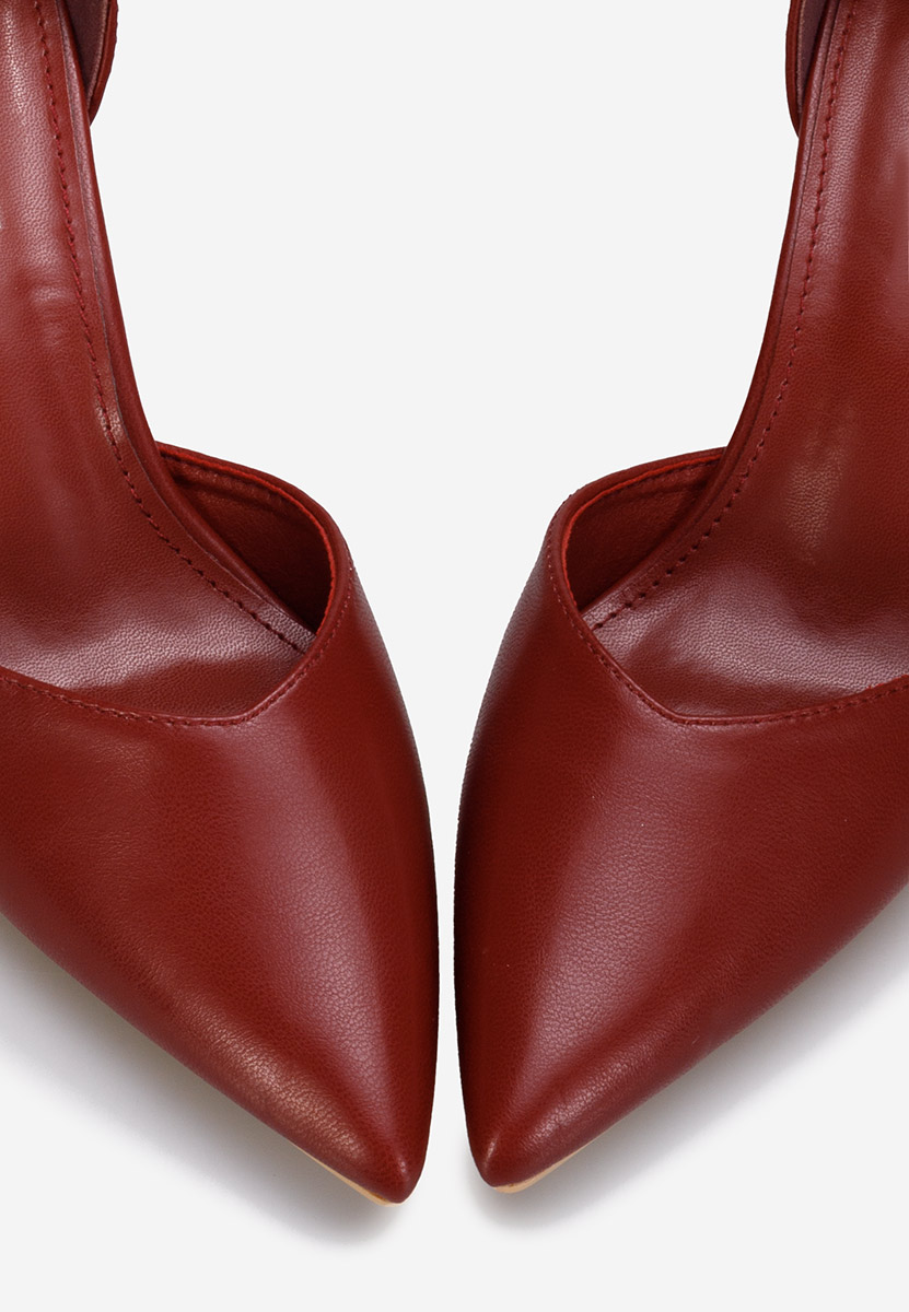 Pantofi cu toc stiletto Sevyna rosii